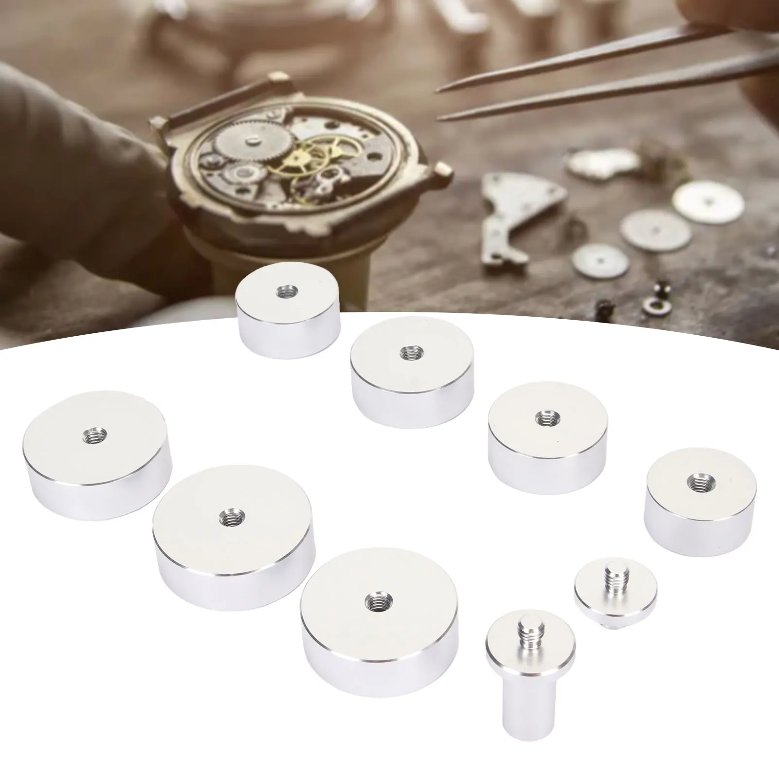 27-40mm-7Pcs-Bezel-Case-Press-Die-Professional-Aluminium-Alloy-Round ...