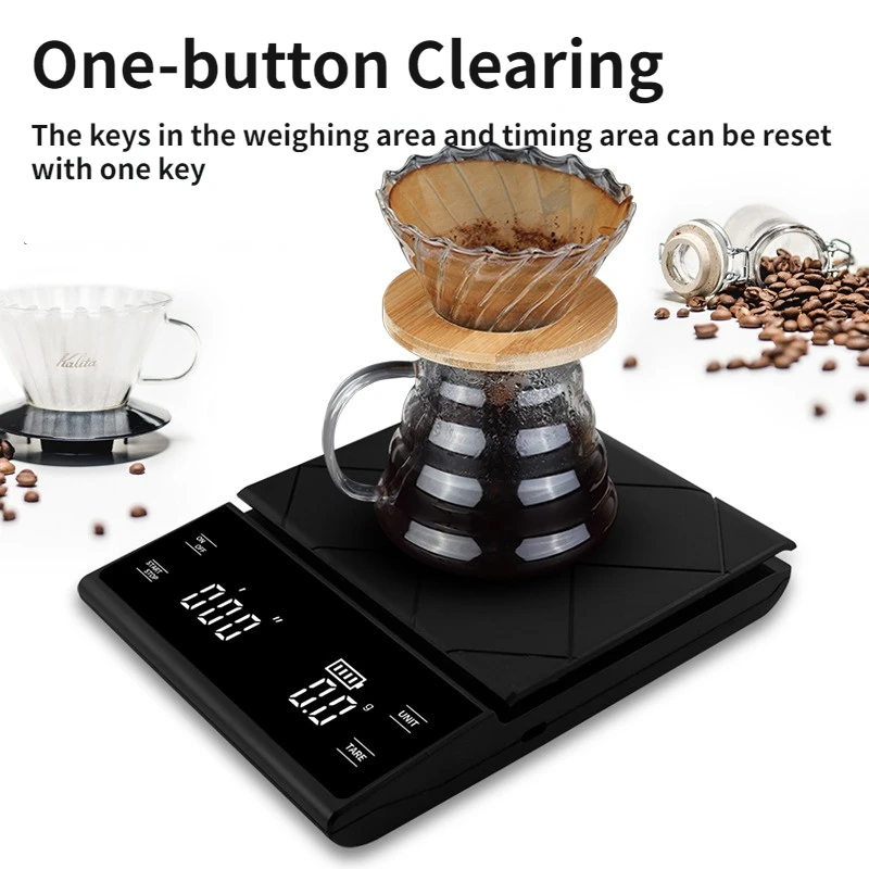 Smart-Coffee-Electronic-Scale-High-Precision-Digital-Timing-LCD-Scale ...