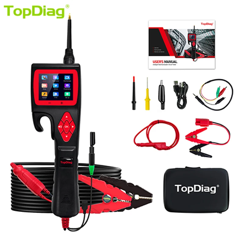 Topdiag-P200-Car-Electrical-Circuit-Tester-Power-Probe-Kit-Oscilloscope ...