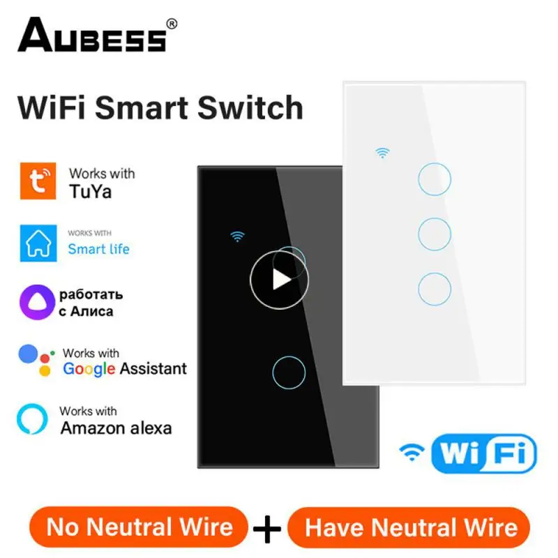 Többfunkciós Érintő Kapcsoló Edzett Üvegtámogatás Alexa Google Home ...