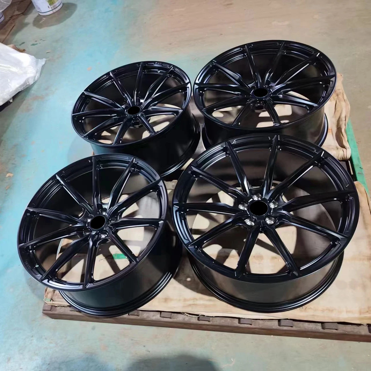 Jantes-de-corrida-forjadas-personalizadas-rodas-de-liga-preta-5x11-2 ...