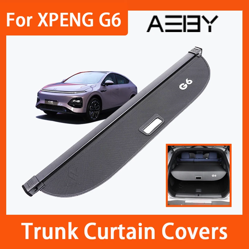 AEBY Car Rear Trunk Curtain Covers For XPENG G6 2023-2025 Retractable ...