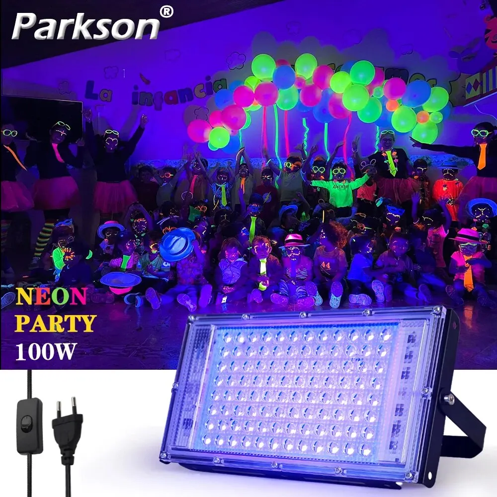 400Nm-UV-LED-Stage-Blacklight-Ultraviolet-100W-220V-240V-Effect-Light ...