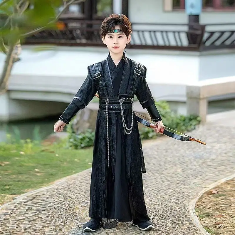 Cool Black Boys Hanfu Anime Moran Cosplay Costume Traditional Chinese ...