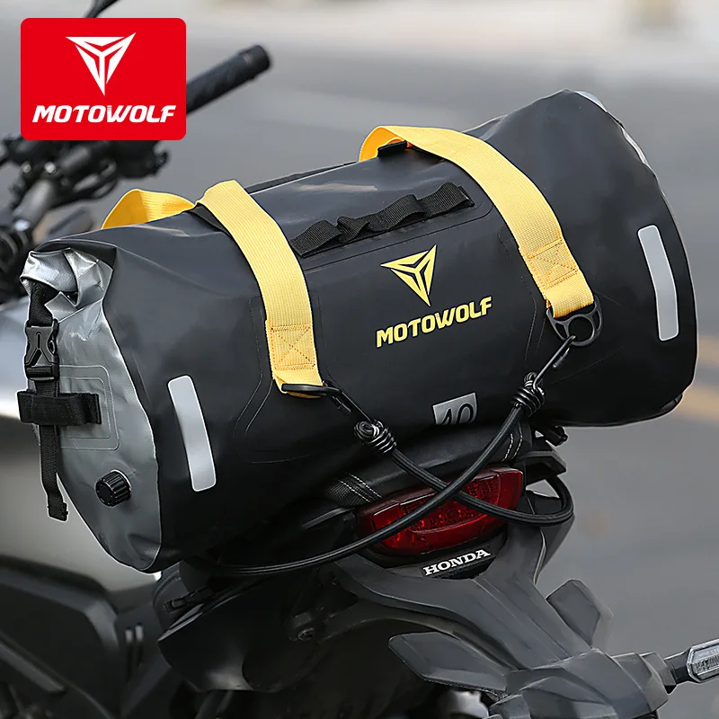 Motorcycle Waterproof Tail Bags Back Seat Bags Travel Bag 3Color 40L ...
