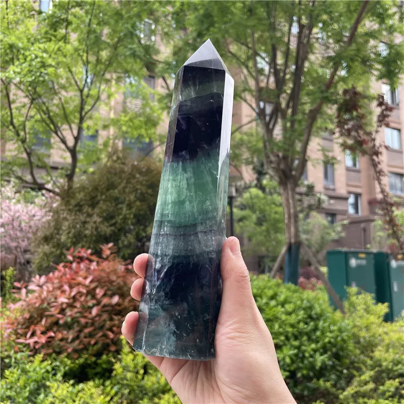 Big Size Natural Polychromatic And Colorful Fluorite Ore Quartz Crystal ...