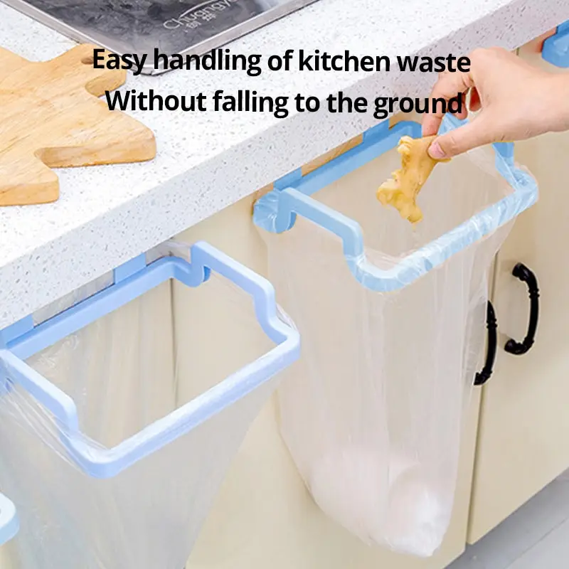 Kitchen Hanging Trash Bag Rack Portable Trash Bag Plastic Garbage Bag ...