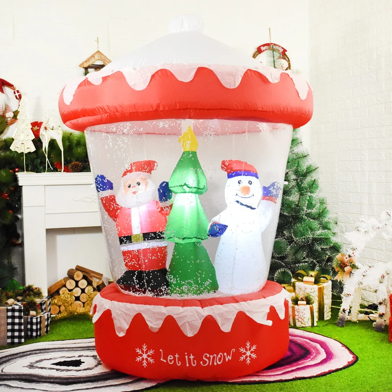 Inflatable Nativity Scene Snow Globe