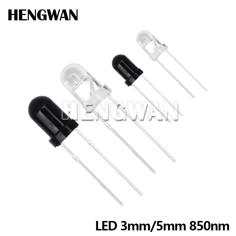 10-pairs-3mm-5mm-850nm-LED-Infrared-Emitter-and-IR-Receiver-Diode ...