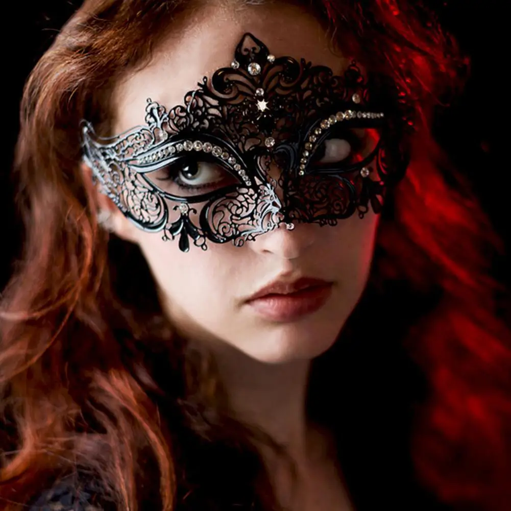 Black And Red Lace Masquerade Masks