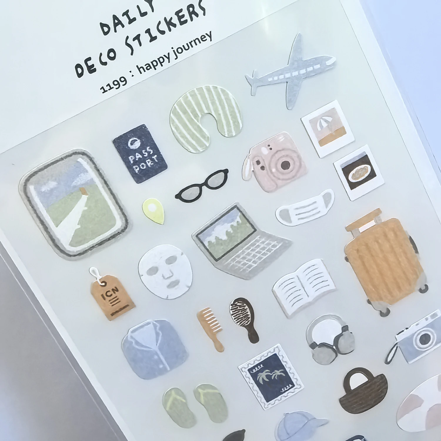 Korean Import Suatelier Happy Journey Stickers Scrapbooking Diy Journal ...