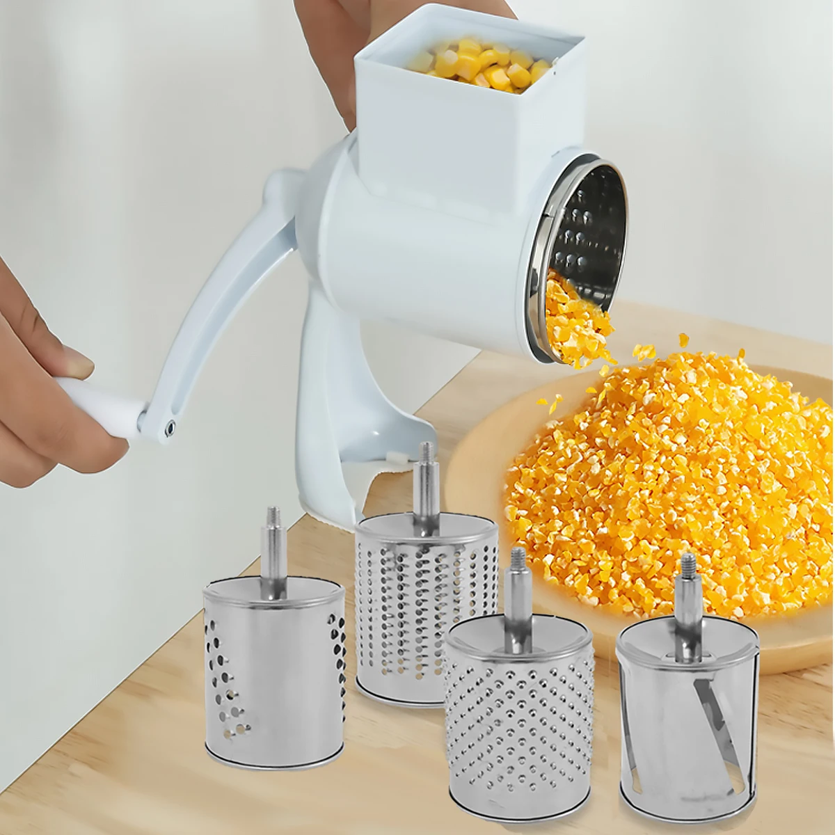 Manual-Food-Grinder-Hand-Grain-Mill-Grinder-with-Table-Clamp-Hand-Crank ...