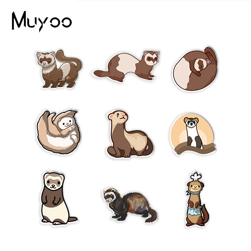 Chibi Kawaii Ferret Drawing Brooch: The Cutest Little Pocket Companion ...
