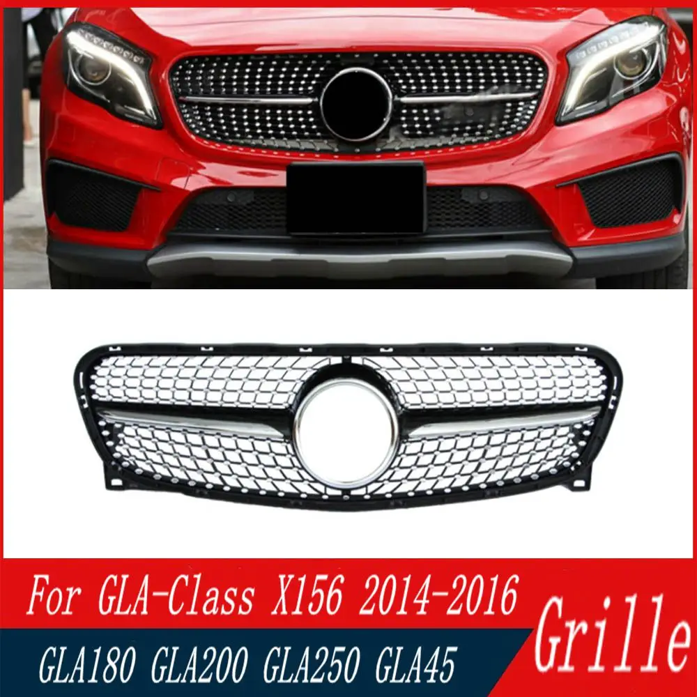 Front bumper racing grille mesh for Mercedes Benz X156 GLA class GLA200 ...