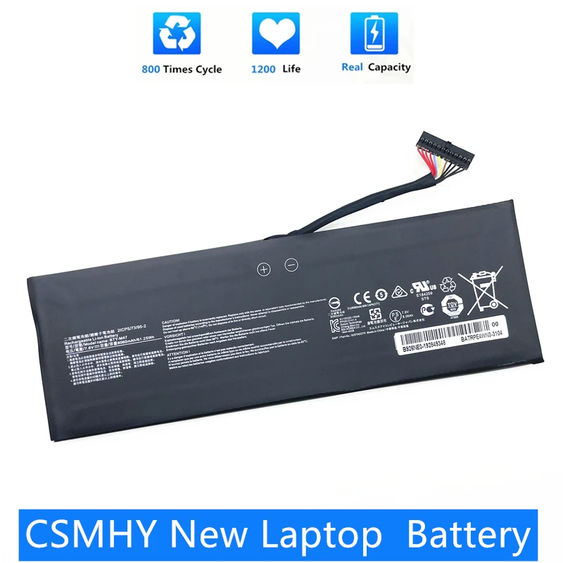 CSMHY-New-BTY-M47-Laptop-Battery-for-MSI-GS40-GS43-GS43VR-6RE-GS40-6QE ...