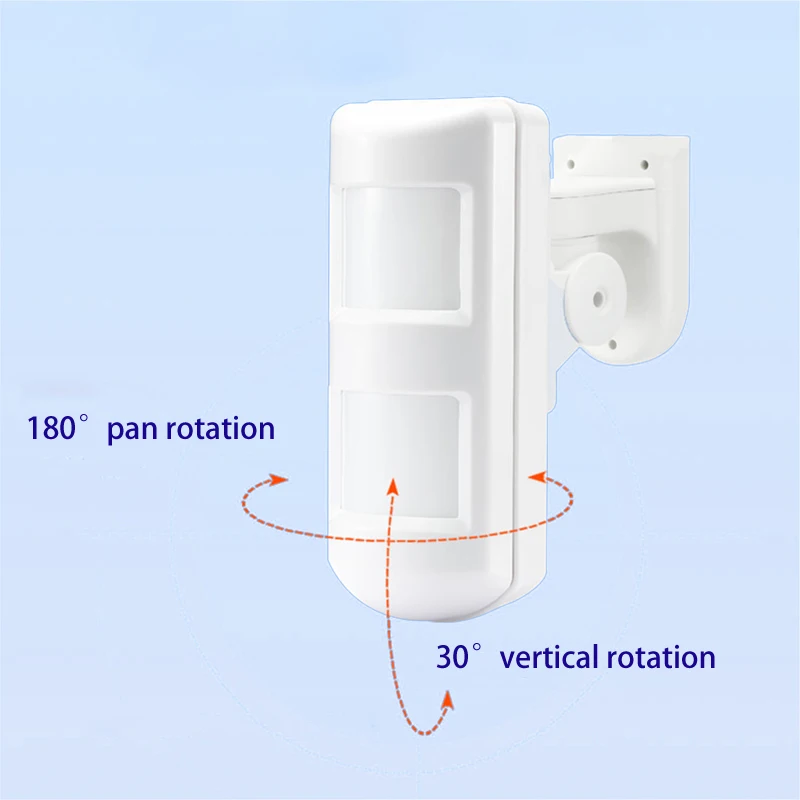 12-24VDC Wired Outdoor Dual PIR Motion Sensor Microwave Detector 12 ...