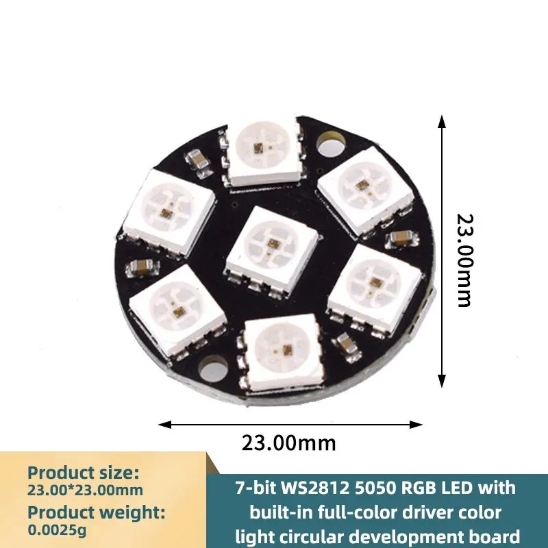 7-bit-WS2812-5050-RGB-LED-with-Built-in-Full-color-Driver-Color-Light ...