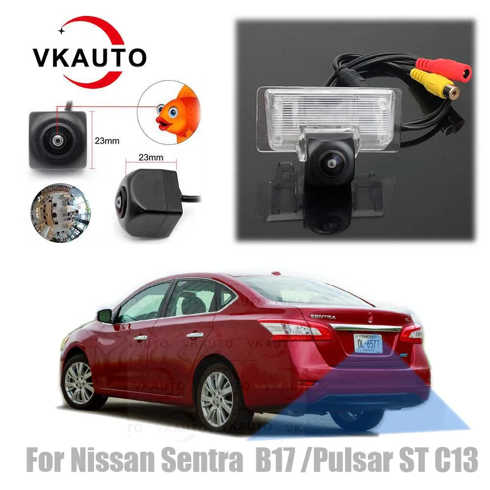 Vkauto-Fish-Eye-Rear-View-Camera-For-Nissan-Sentra-B17-Pulsar-C13-ST ...