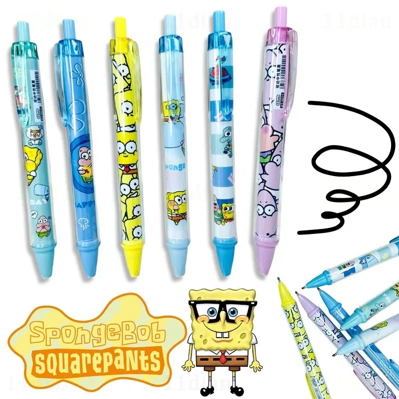 SpongeBob-Gel-Pen-0-5mm-Kawaii-Cartoon-Student-Writing-Creative-Drawing ...