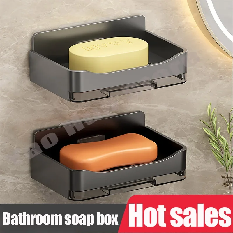 1PCS-Toilet-Soap-Box-Wall-Mounted-Bathroom-Soap-Storage-Rack-Household ...