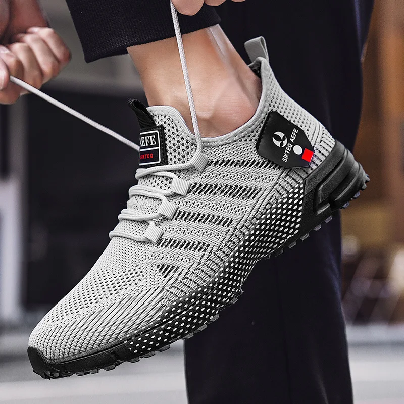 Breathable Training Men's Running Sports Shoes Air Mesh Shoes High ...