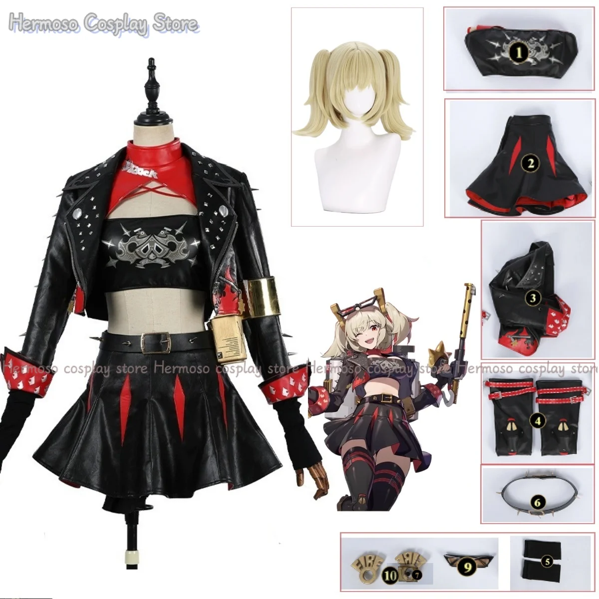 Burnice-White-Zenless-Zone-Zero-Anime-Cosplay-Costume-Wig-Halloween ...