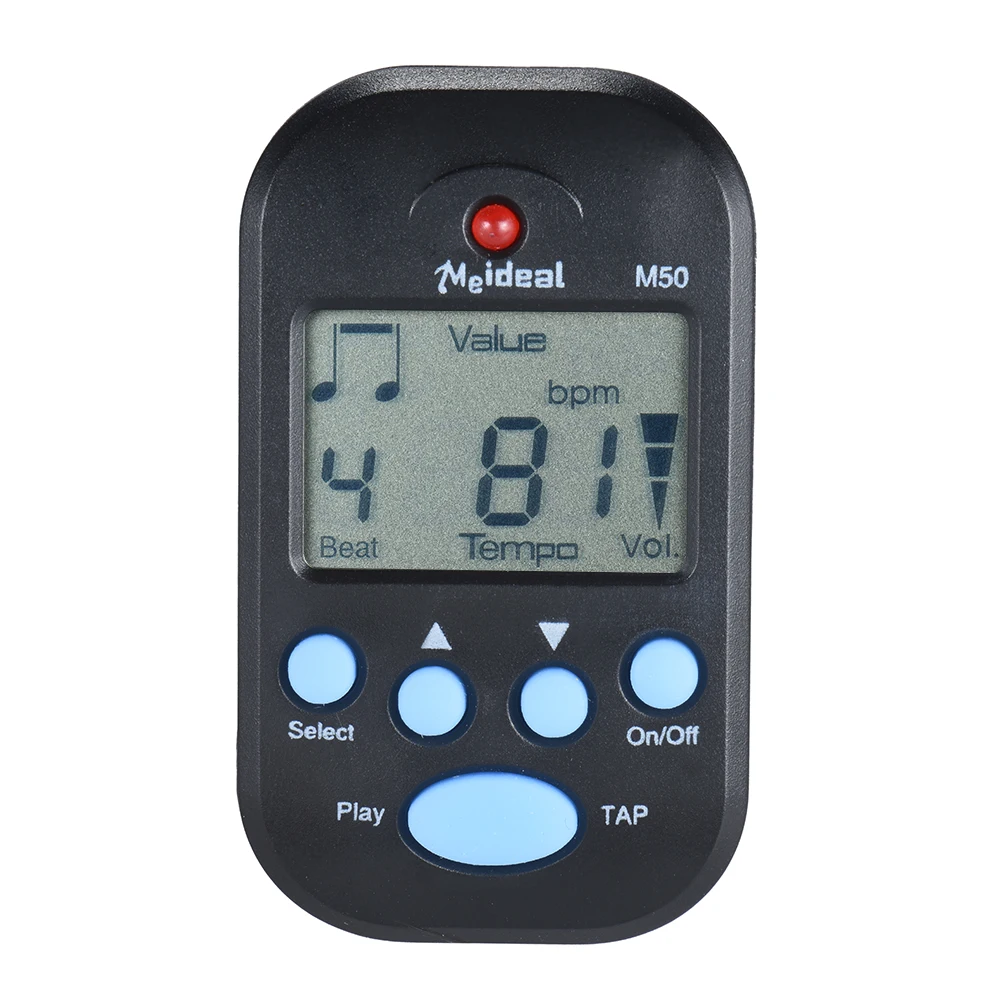 M50-Mini-Metronome-Professional-Clip-on-LCD-Digital-Rhythm-Metronome ...