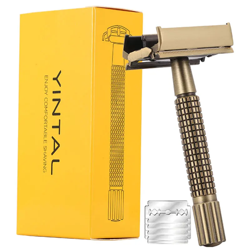 YINTAL-Brass-Men-Safety-TTO-Razor-Classic-Butterfly-Double-Edges-Razors ...