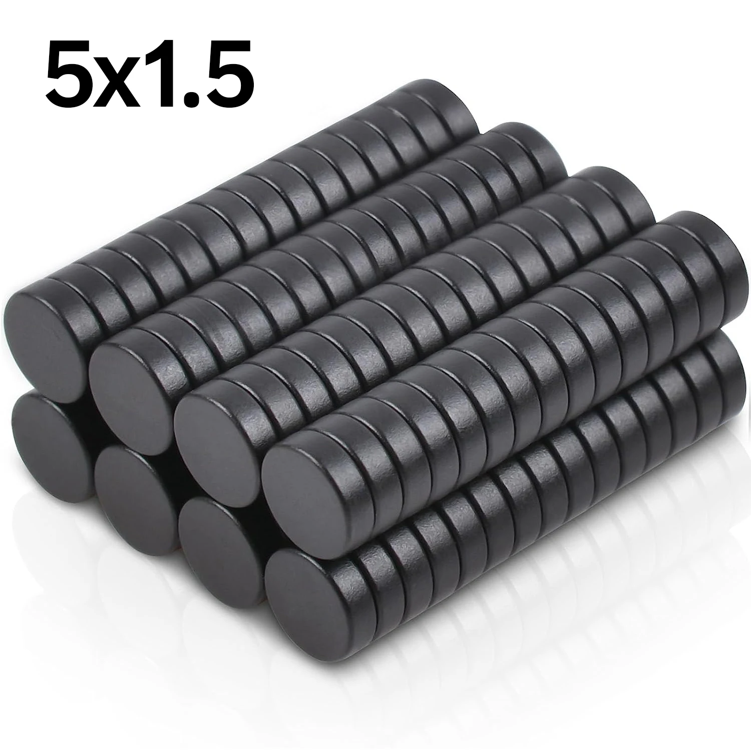 10-50-100-200-500Pcs-5x1-5-Black-Neodymium-Magnet-Disc-N35-NdFeB-Round ...