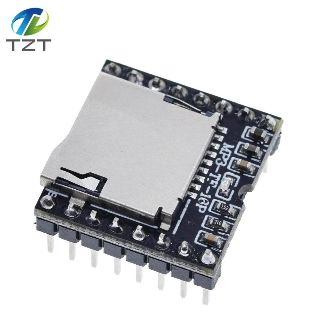 DFPlayer Mini MP3 Player Module MP3 Voice Decode Board Supporting TF ...