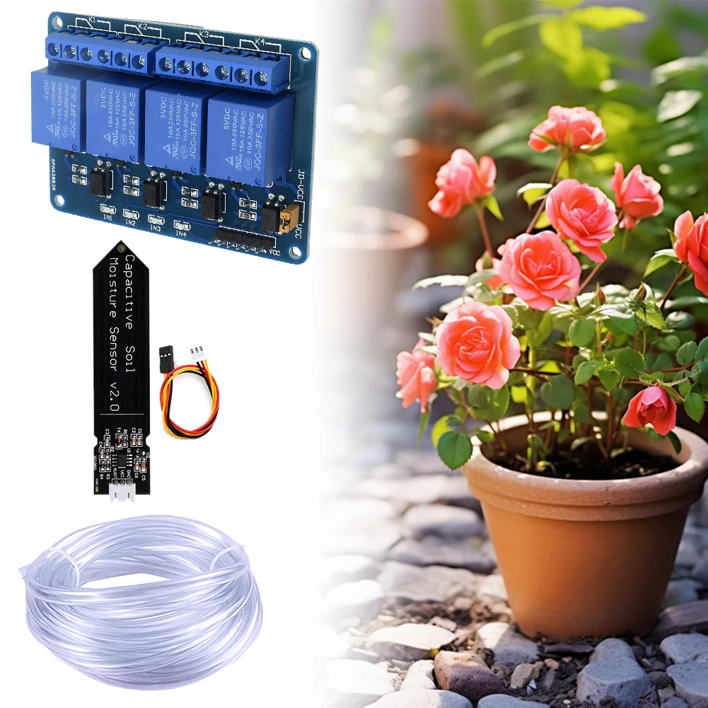 Automatic Irrigation DIY Kit Self Watering System with Capacitive Soil ...