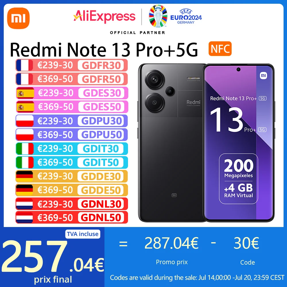 Xiaomi-Redmi-Note-13-Pro-Plus-5G-Smartphones-NFC-Appareil-photo-200MP ...