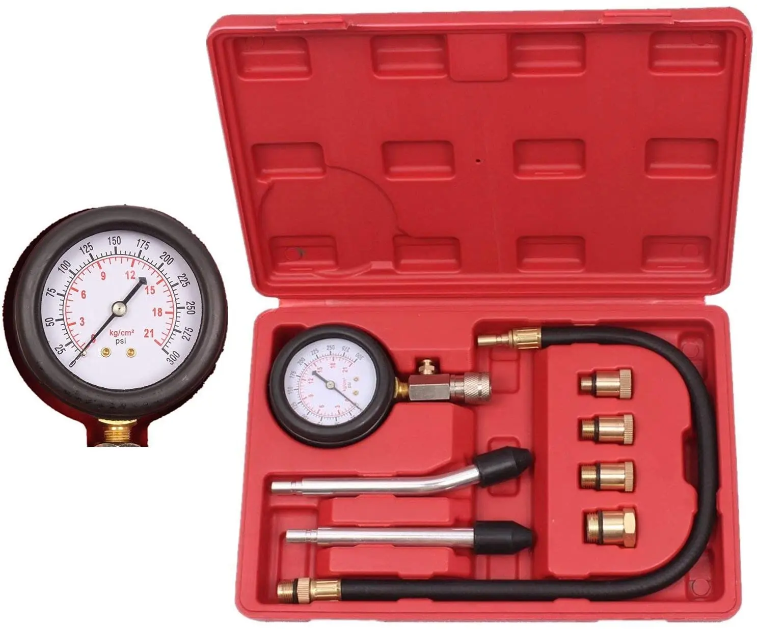 NEW 8pcs Petrol Engine Cylinder Compression Tester Kit Universal in ...
