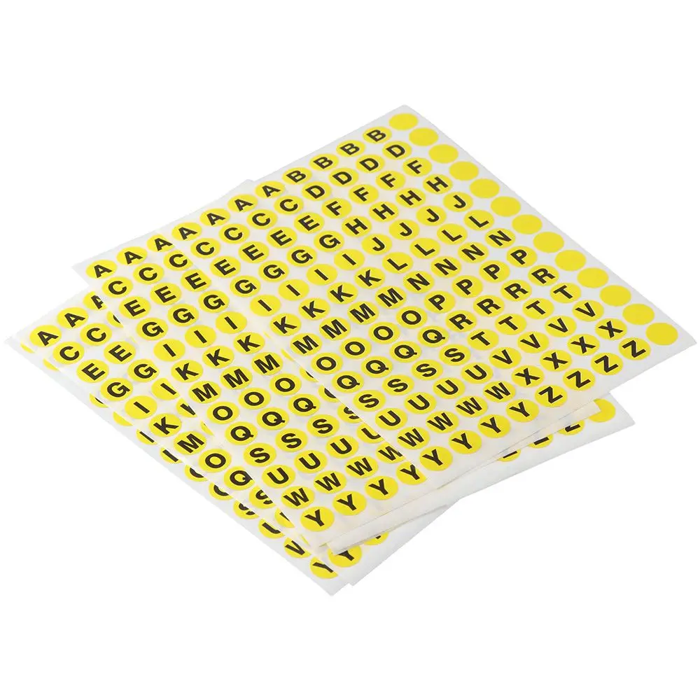 1170PCS 10 Sheets 0.39 Inches Letter Stickers Self Adhesive Paper ...