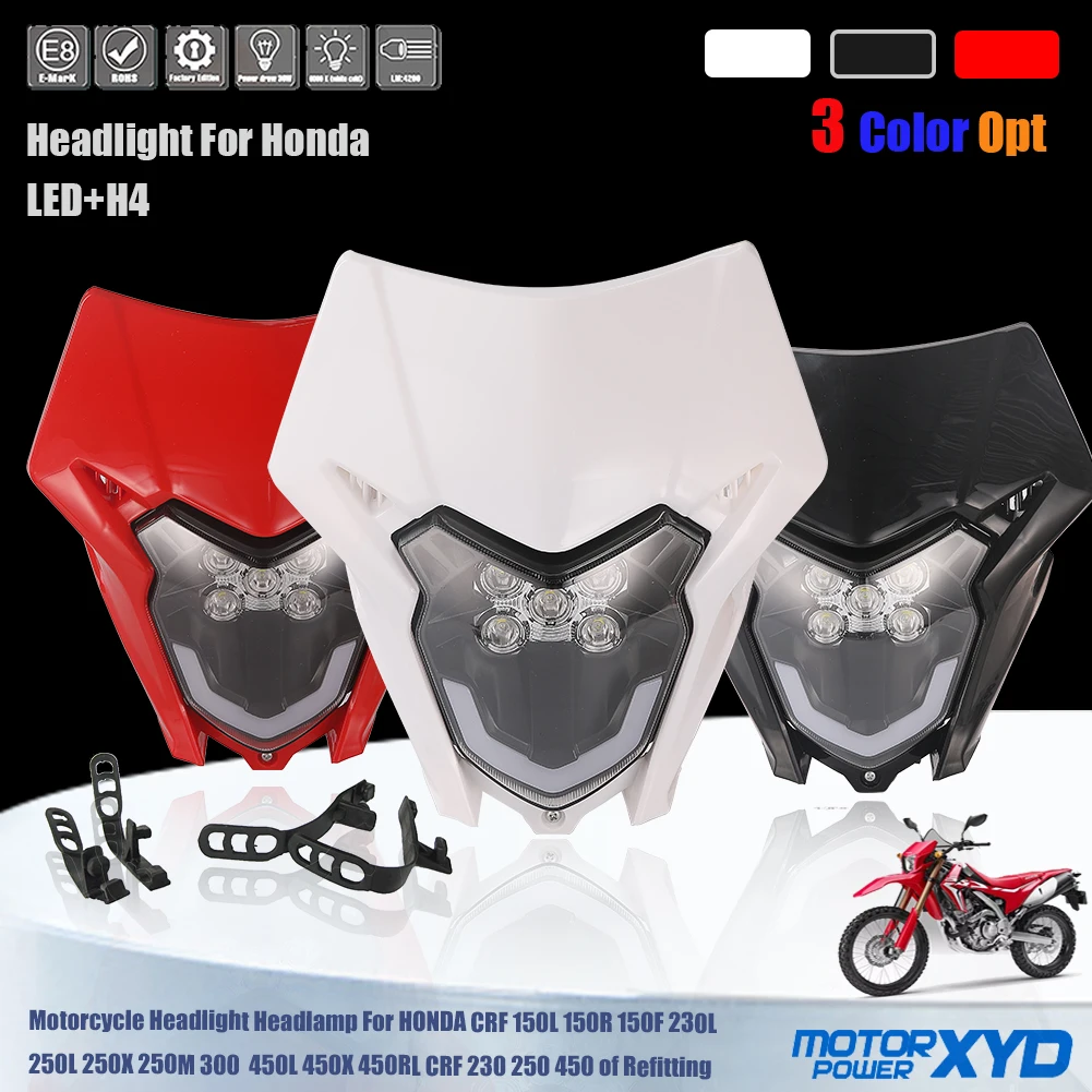 Motorcycle-LED-Headlight-Headlamp-Head-Light-For-HONDA-CRF150L-150R ...
