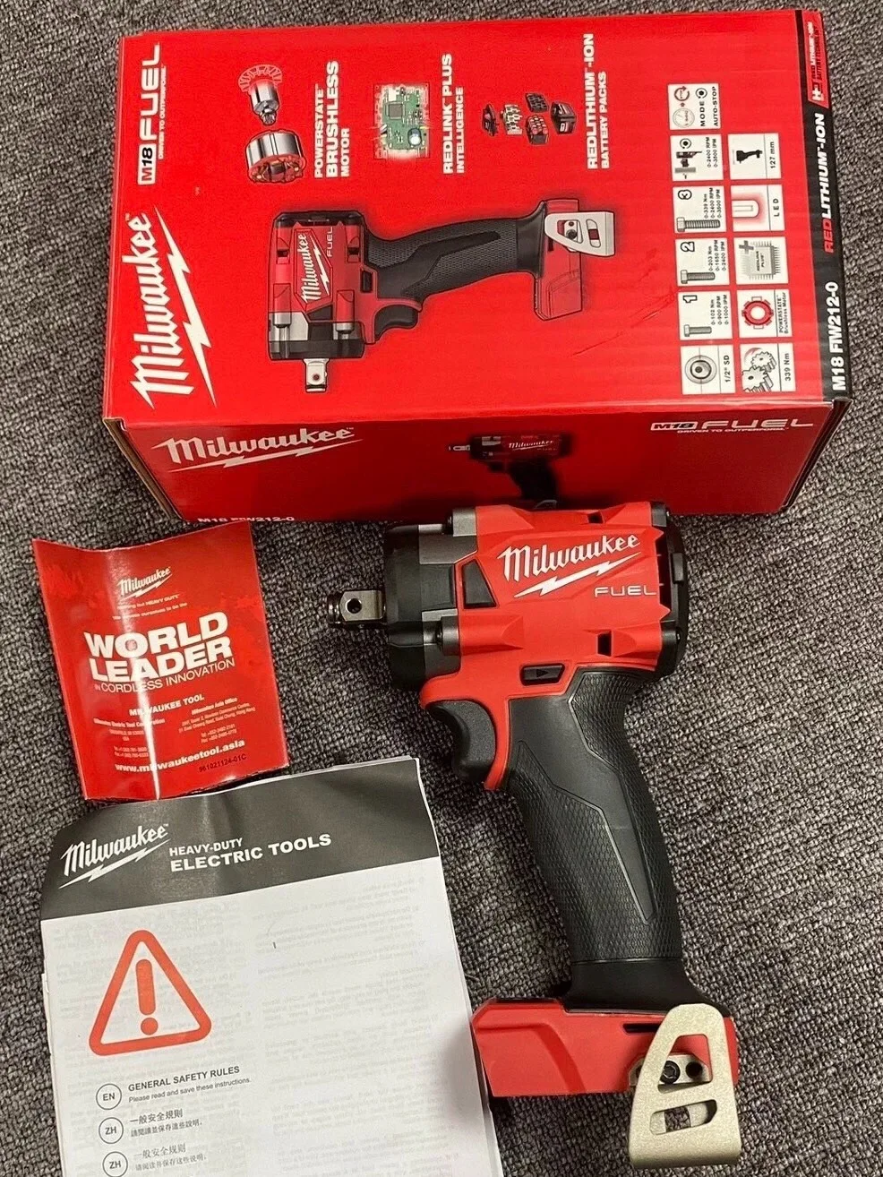 Milwaukee-M18-FIW212-0X0-2855-20Cordless-1-2-Impact-Wrench-Body-Only ...