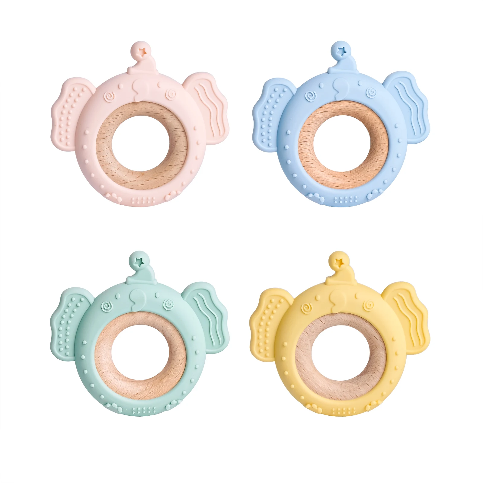 TYRY-HU-1Pc-Baby-Silicone-Teether-BPA-Free-Cartoon-Frog-Deer-Teething ...