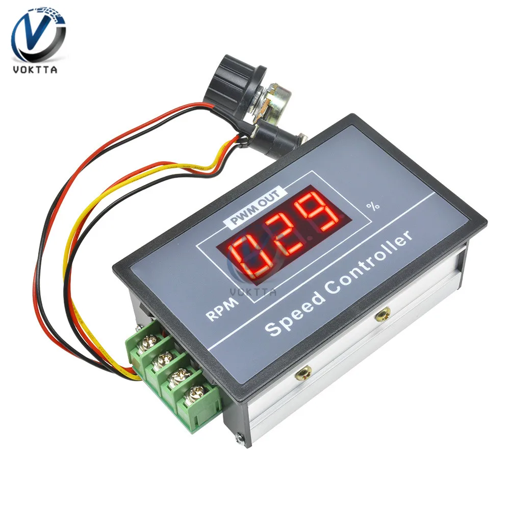 30a Dc 6v 12v 24v 48v Controlador De Velocidade Do Motor Pwm Display ...