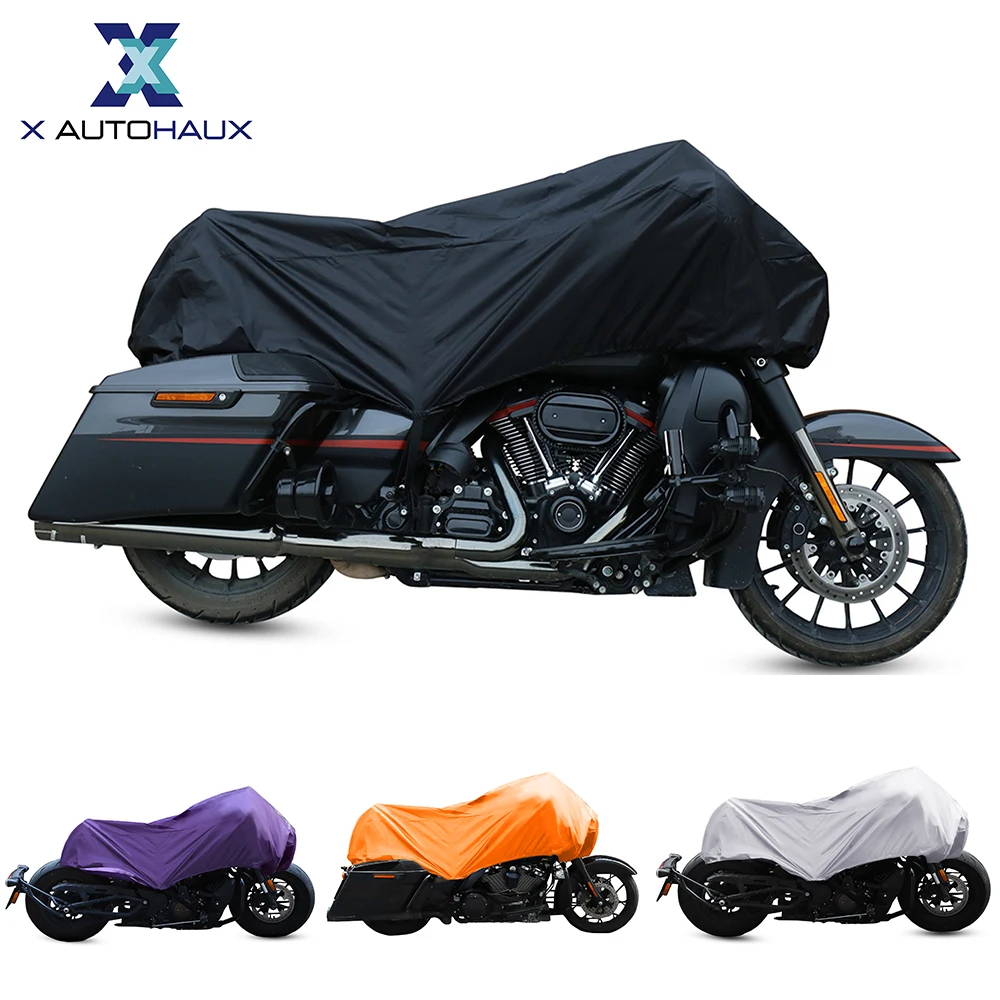 X-Autohaux-210T-Half-Motorcycle-Cover-Travel-Waterproof-Outdoor ...