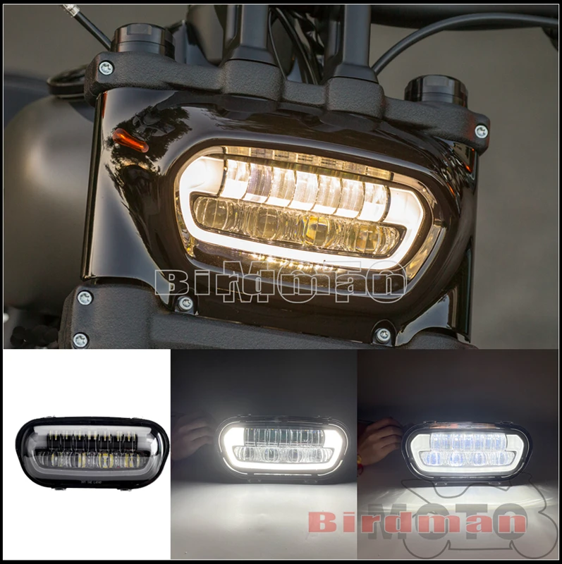 Faros LED para Harley Softail Fat Bob 114 FXFB FXFBS 2018 2022 9,8 "con ...