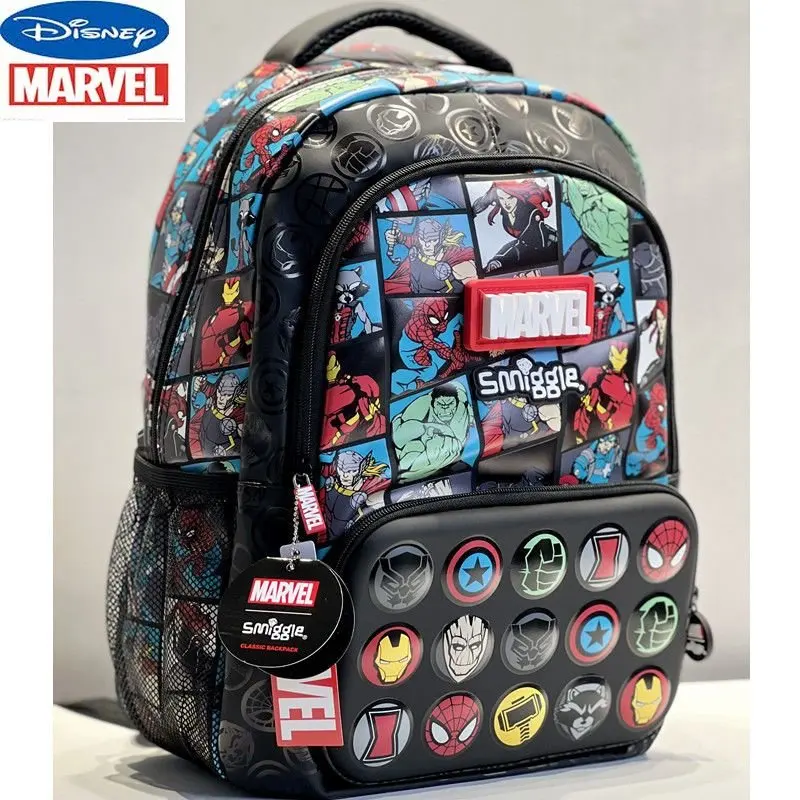 Disney Marvel School Bag Superhero Boys Backpack Iron Man Spiderman ...