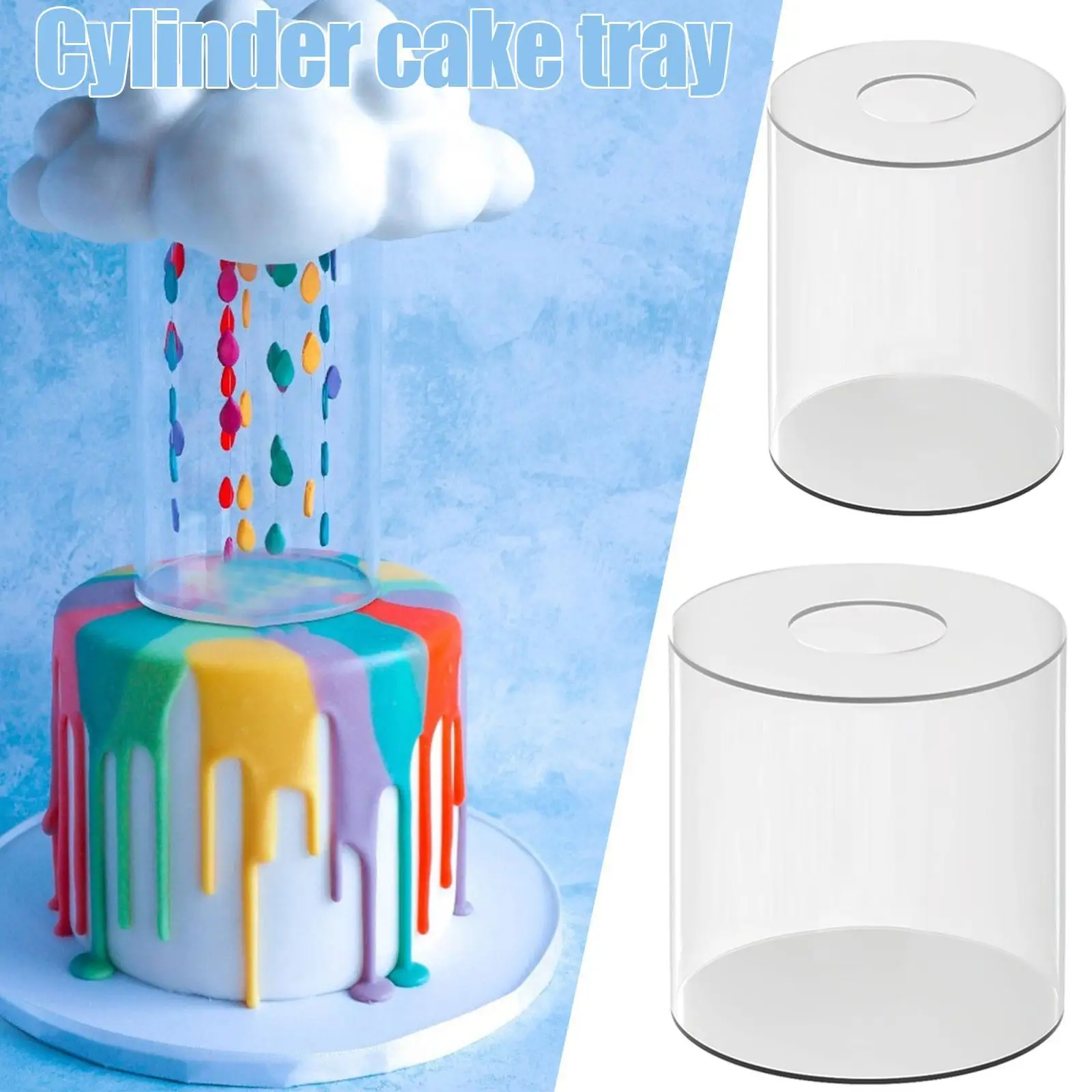 Round-Acrylic-Cake-Refillable-DIY-Display-Board-Cake-Edge-Smoother ...