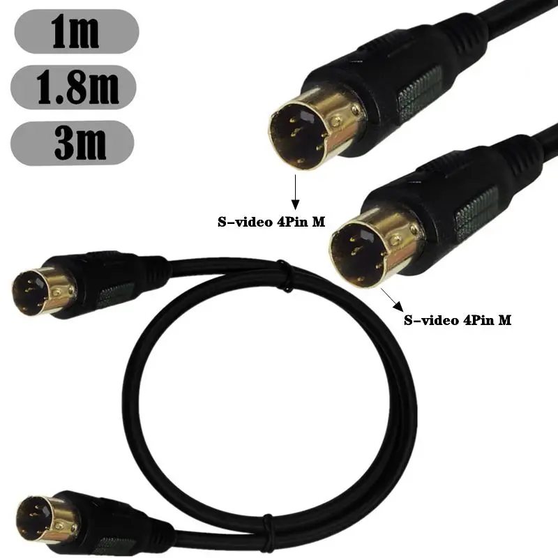 S-Terminal Cable, Four Pin Video Cable, TV AV Connection Cable, S-Video ...