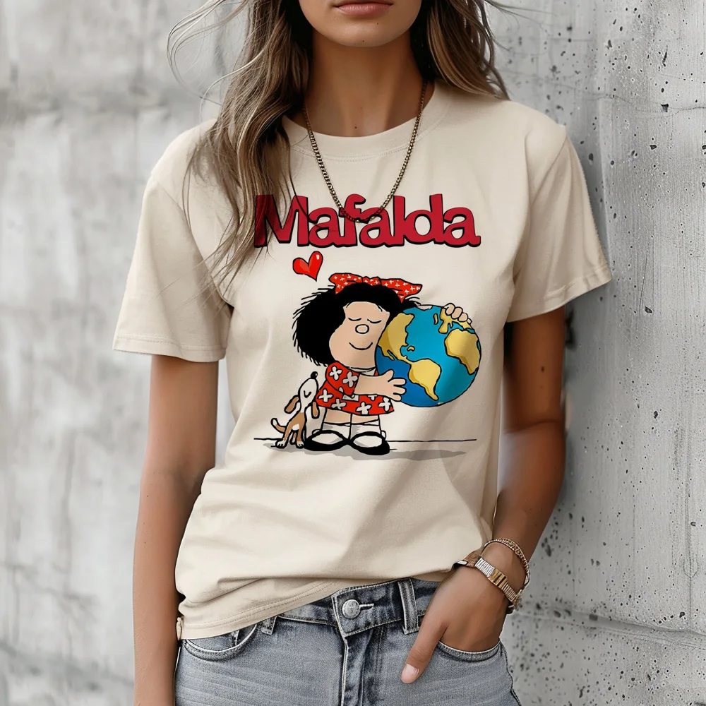 Mafalda-tshirt-women-manga-harajuku-t-shirts-female-comic-funny-manga ...