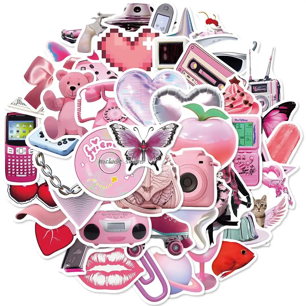 50PCS-3y2k-Girls-Series-Graffiti-Personalized-Trend-Guitar-Sticker ...