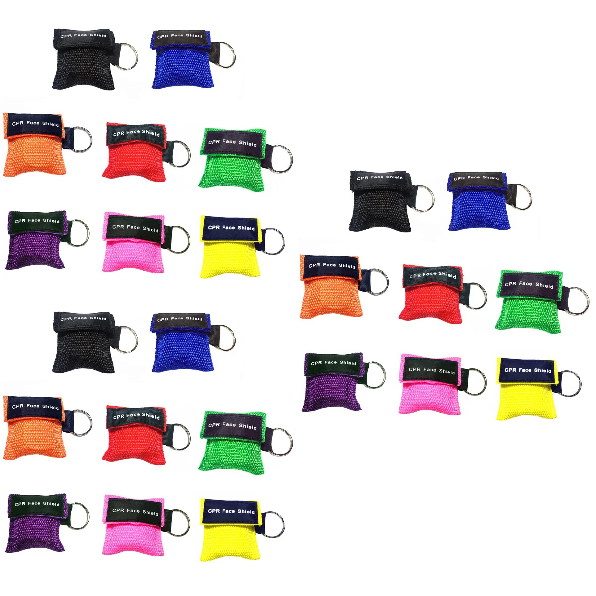 Cpr-Facemasks-Pocket-Key-Ring-Aid-Training-Keychain-Child-Adult-Masks ...