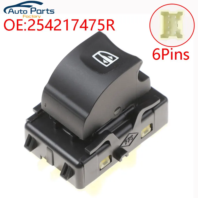 New-Car-Electric-Power-Window-Switch-Single-Button-For-Renault-Captur ...