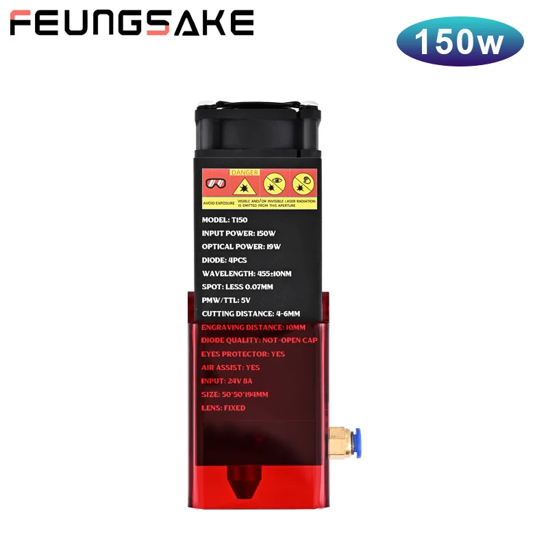 Laser-Engraving-Module-Kit-150w-With-Air-Assist-4-Diode-Laser-Head-Blue ...