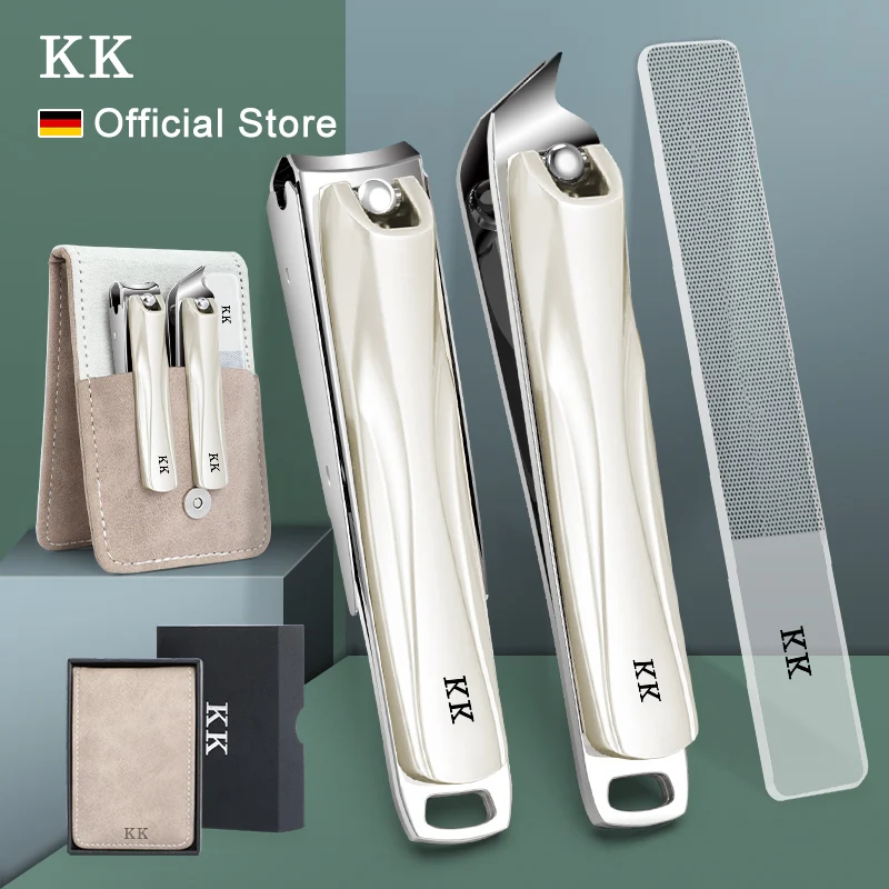 KK-Nail-Clippers-Set-Stainless-Steel-Anti-Splash-Fingernail-Cutter ...
