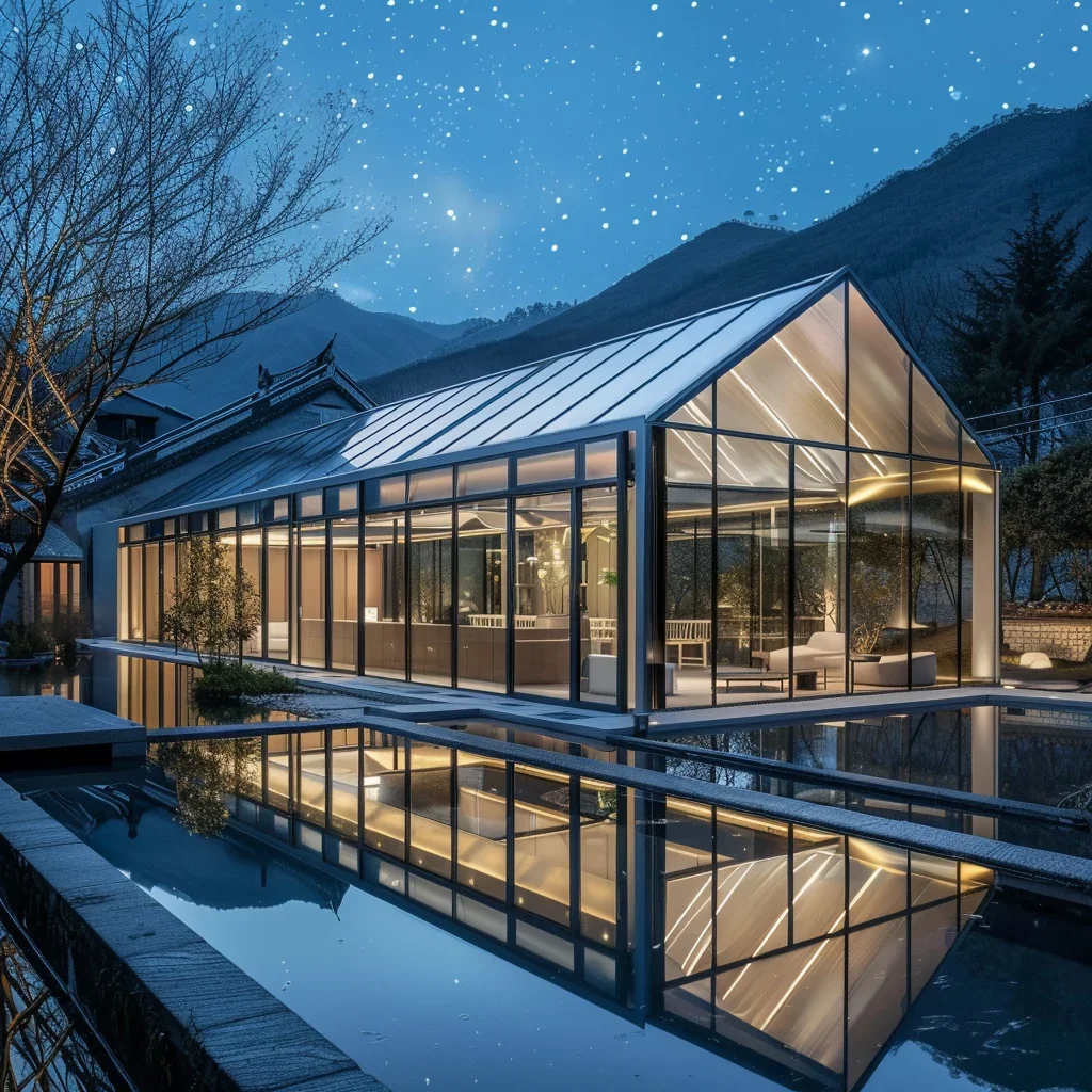 Outdoor All Season Glass House Aluminum Conservatory for Garden Porch ...